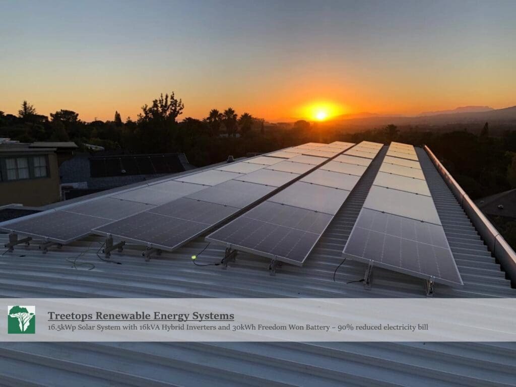 16kW Solar System in Stellenbosch with Batteries – Leading Solar ...